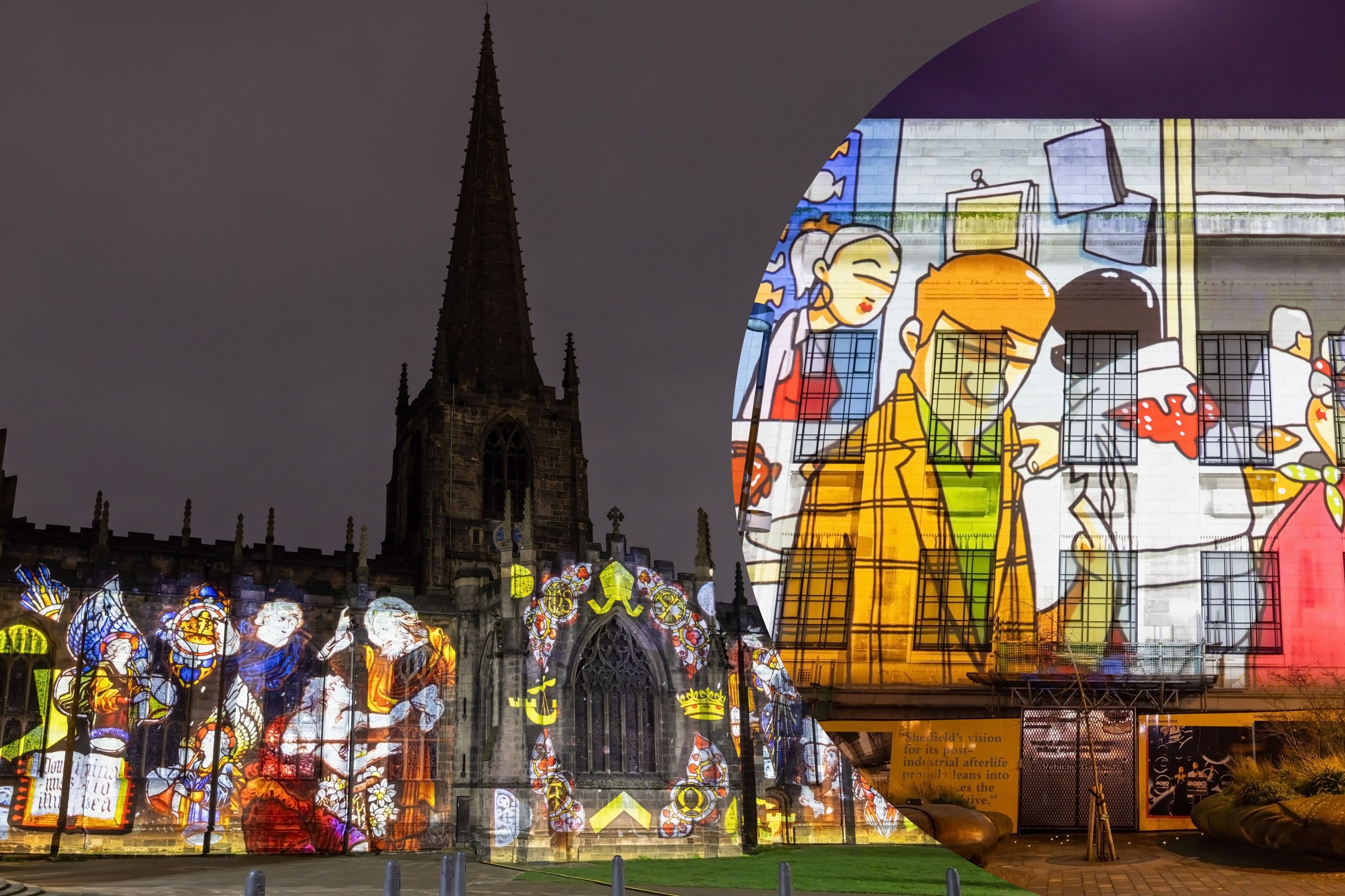 Light up Sheffield: Pete McKee's art covers Sheffield landmarks as free ...