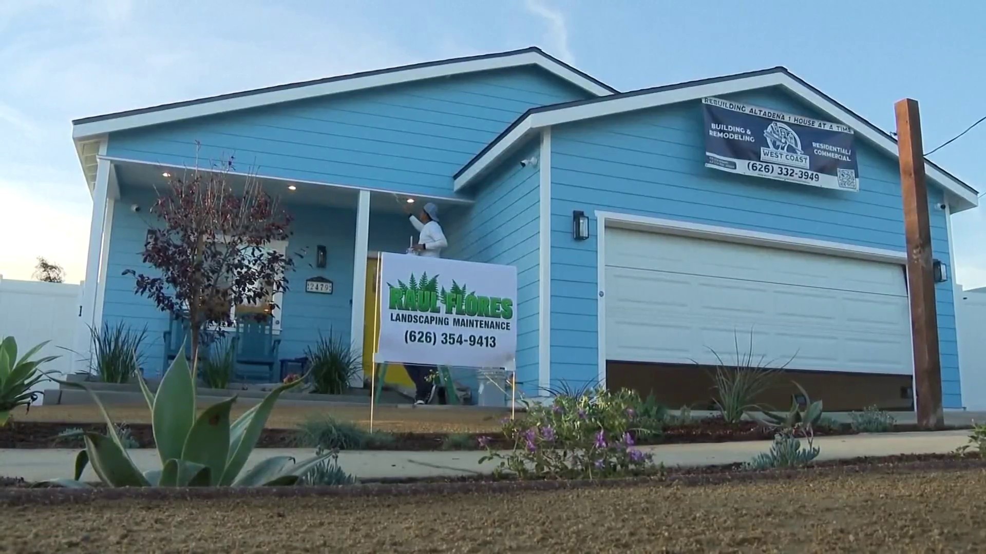 Homeowner moves into first rebuilt home since LA wildfires