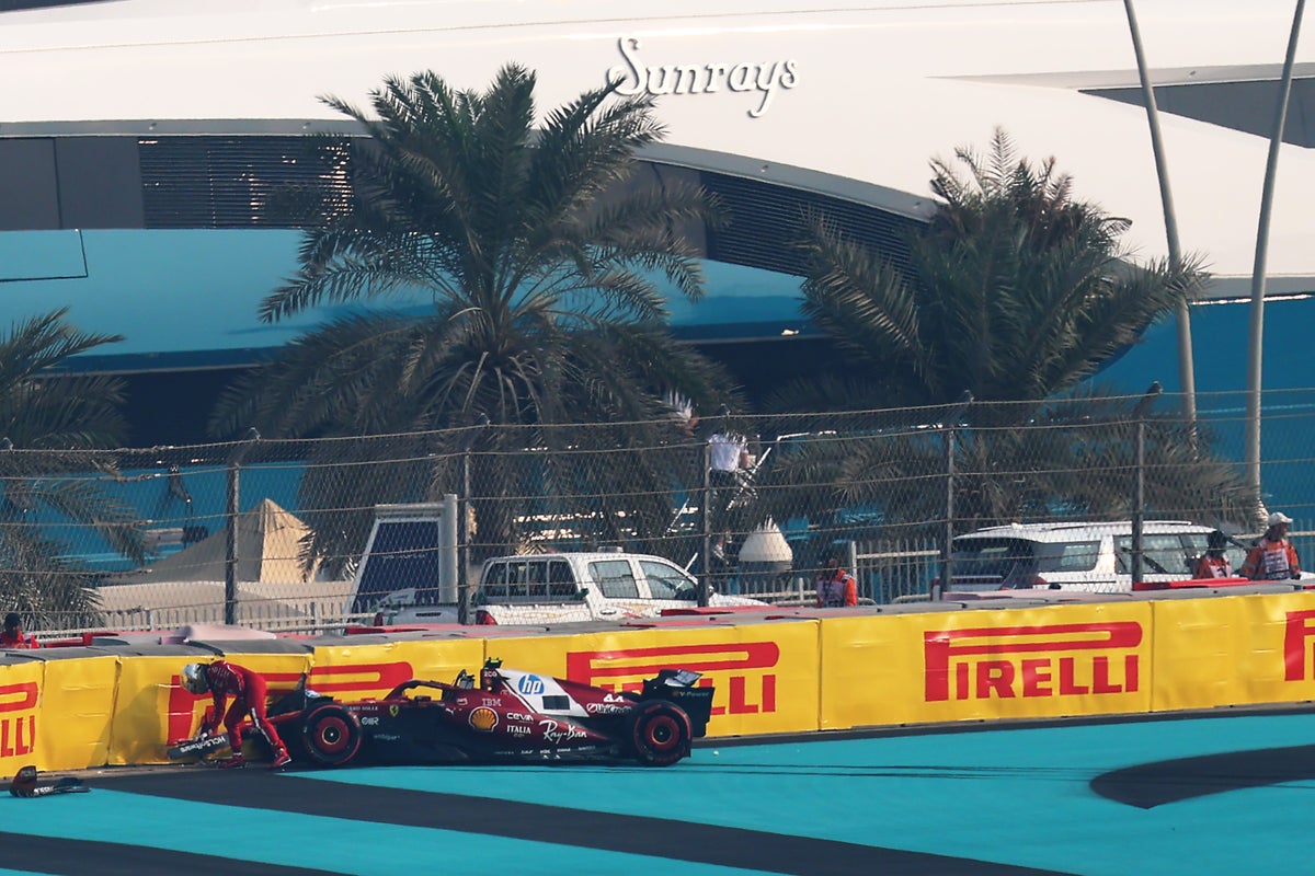 Hamilton crashes in Abu Dhabi practice before qualifying nightmare