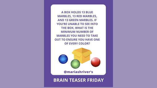 Brain teaser: Test your mind with this blind-draw marble puzzle that is ...