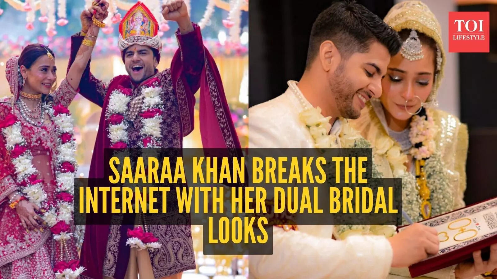 Two traditions, two iconic outfits: Saaraa Khan nails both her Vivah ...