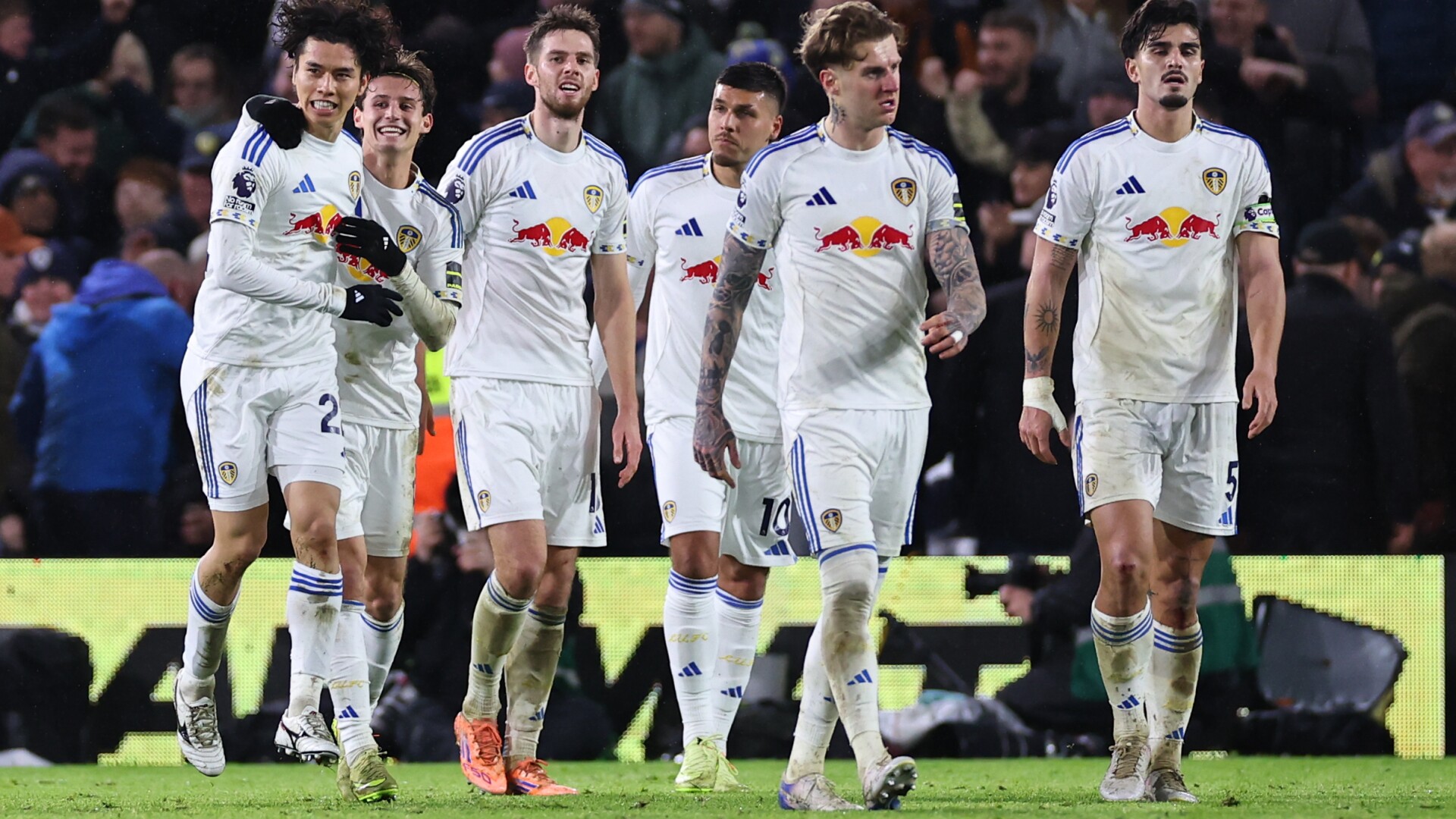 Leeds 3-3 Liverpool: Slot's Reds blow two-goal lead at Leeds