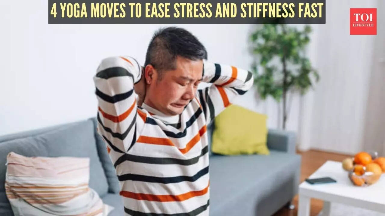 Stressed and stiff? 4 yoga moves for instant relief