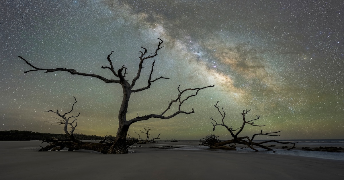 South Carolina's dark skies explode with beauty at this beach state park