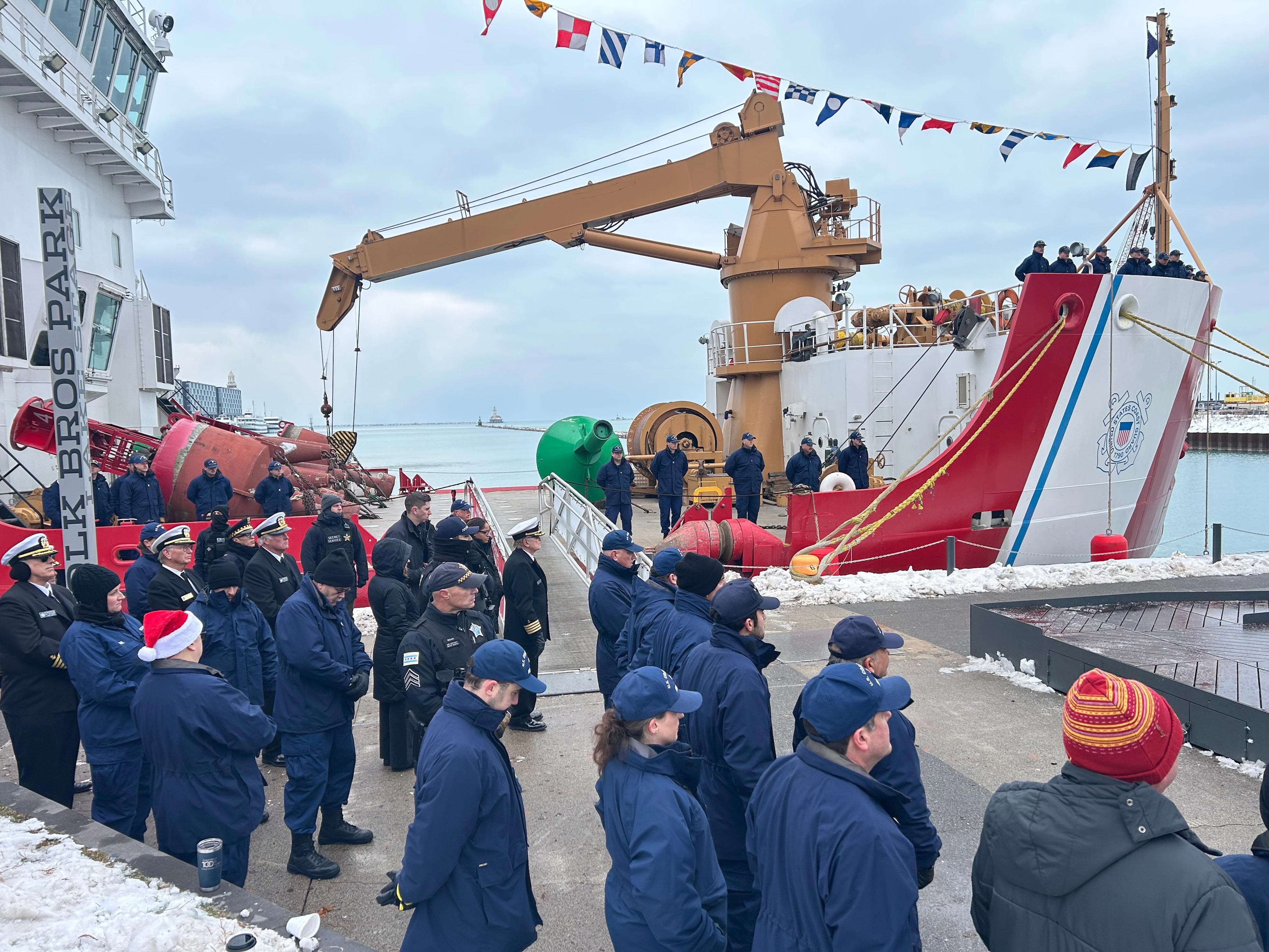 Christmas Tree Ship ceremony at Navy Pier