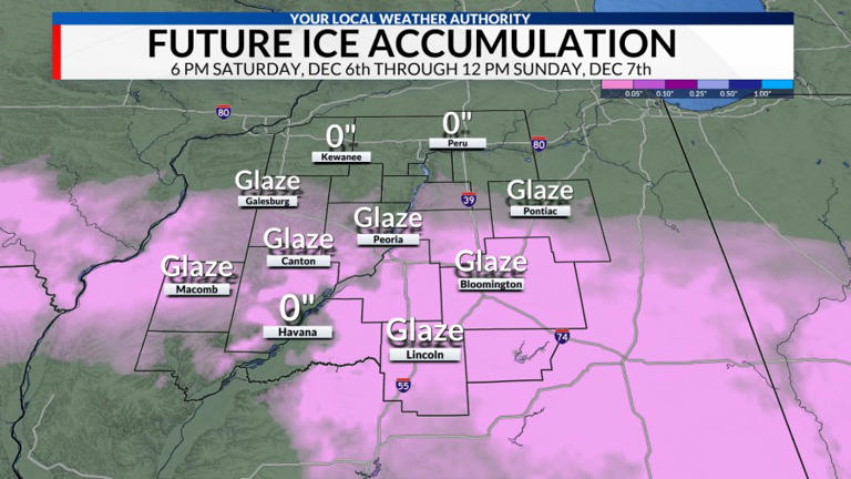 Light snow and freezing rain expected Saturday night