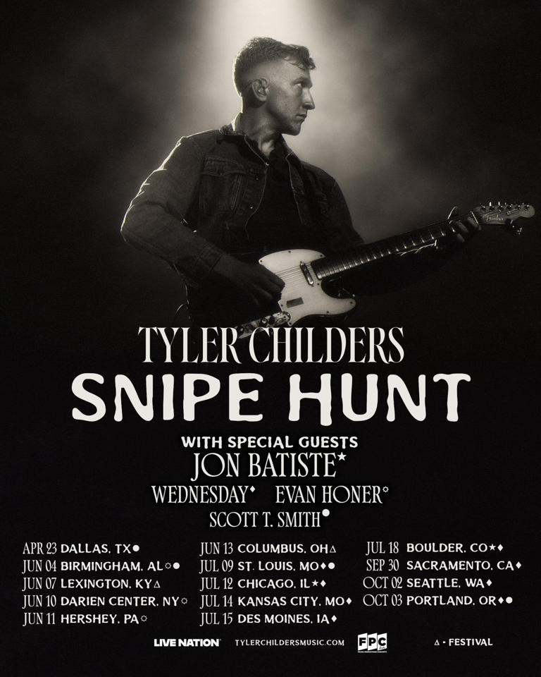 Tyler Childers' 'Snipe Hunt' 2026 tour: How to get tickets, presale ...