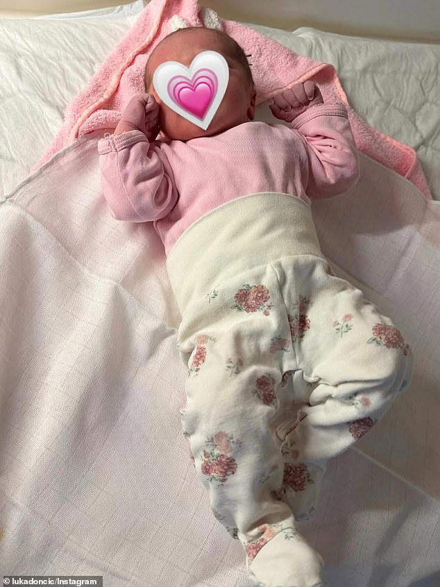 Lakers star Luka Doncic announces birth of second child with fiancee