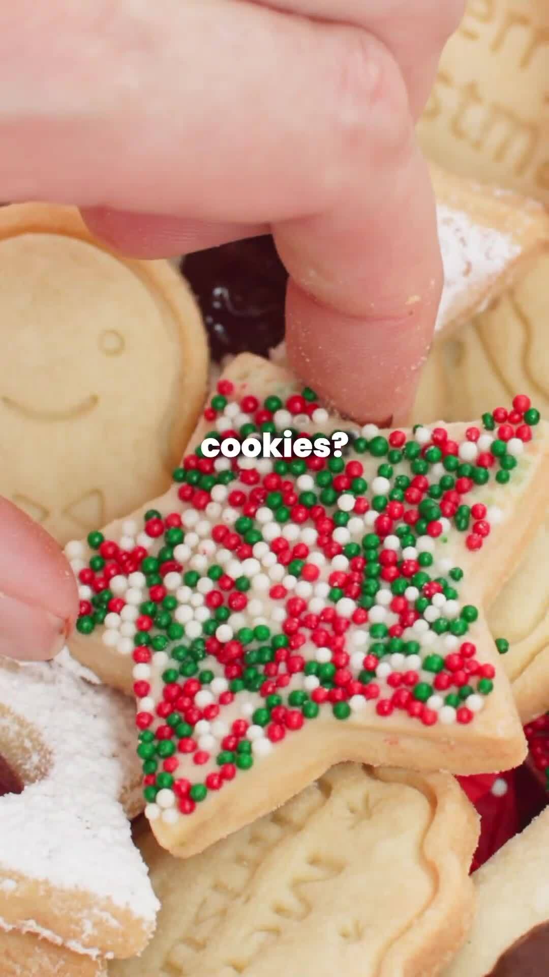 The easiest Christmas shortbread (3 ingredients!)