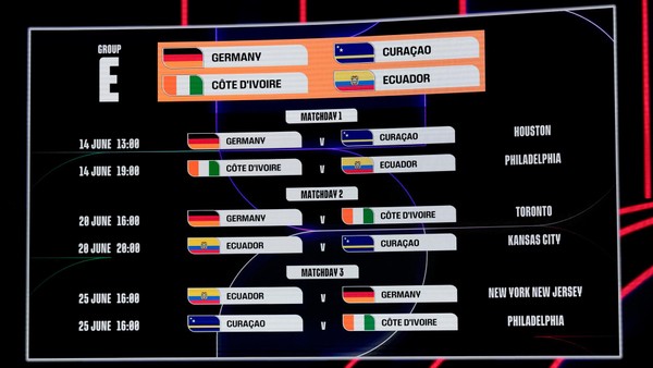 WM 2026: Zwei ganz späte DFB-Spiele – der Gruppen-Spielplan im Überblick