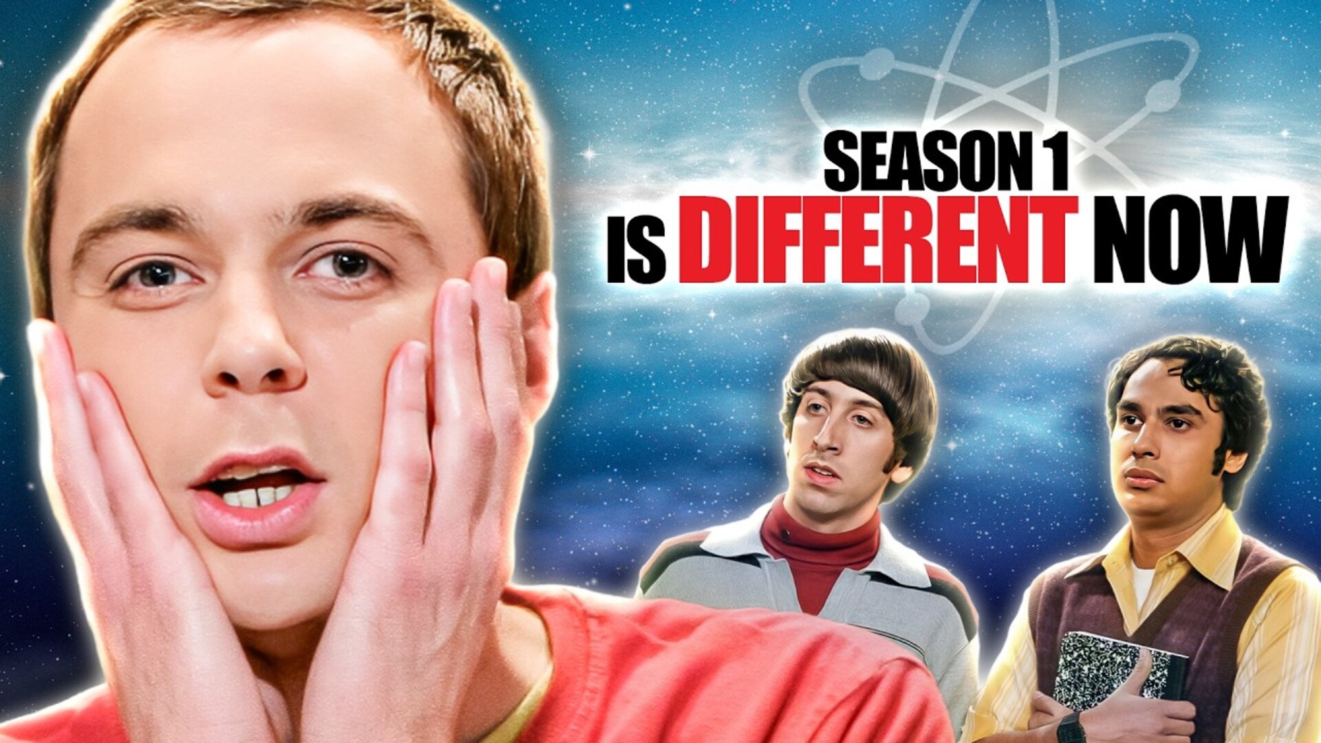 We rewatched The Big Bang Theory season 1 and it's completely different now