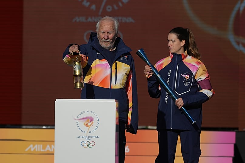 The journey of the Olympic flame around Italy begins