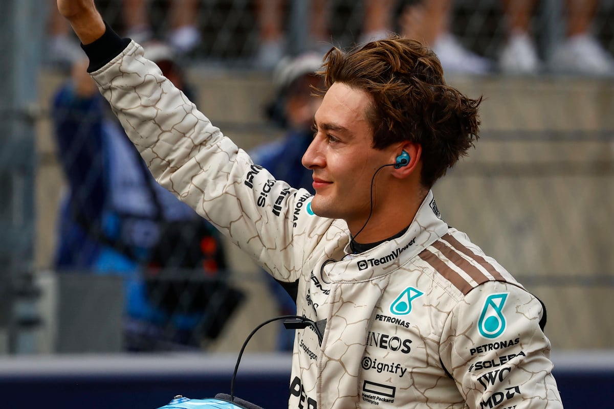 F1 results today: George Russell crashes the party as Lewis Hamilton ...