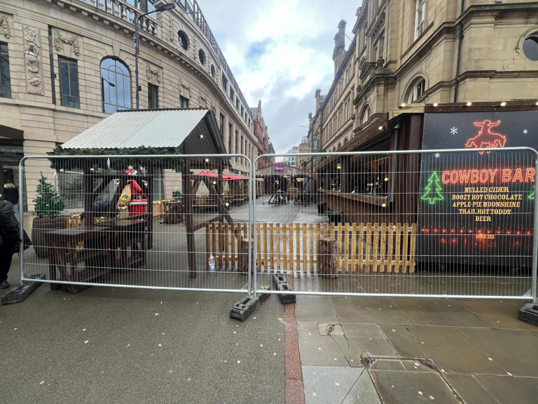 Ranch Bar at Leeds Christmas Market closed after partial roof collapse