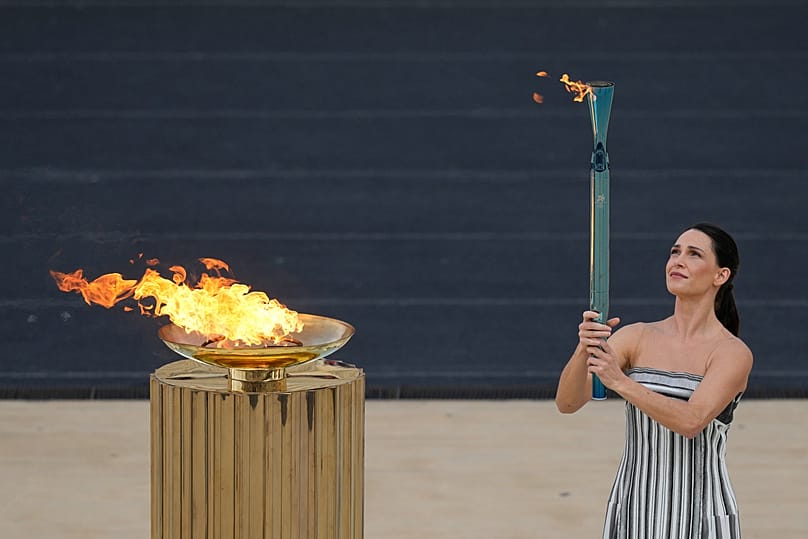 The journey of the Olympic flame around Italy begins