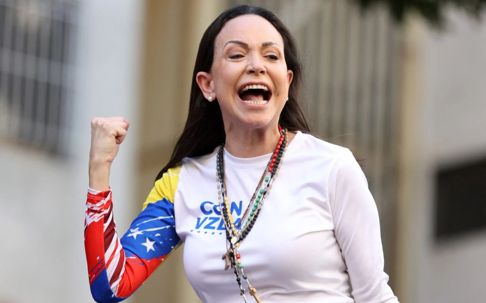 Machado voices 'determination' to negotiate with Venezuelan interim leader