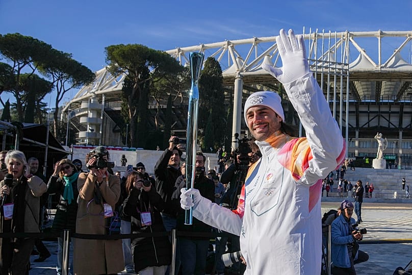 The journey of the Olympic flame around Italy begins