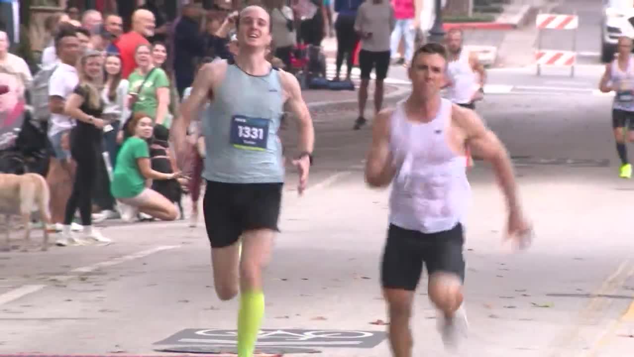 OUC Orlando Half Marathon finish line (1:20 - 1:35)