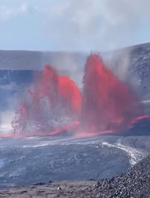 Video: Lava fountaining on full display during episode 38 at Kilauea