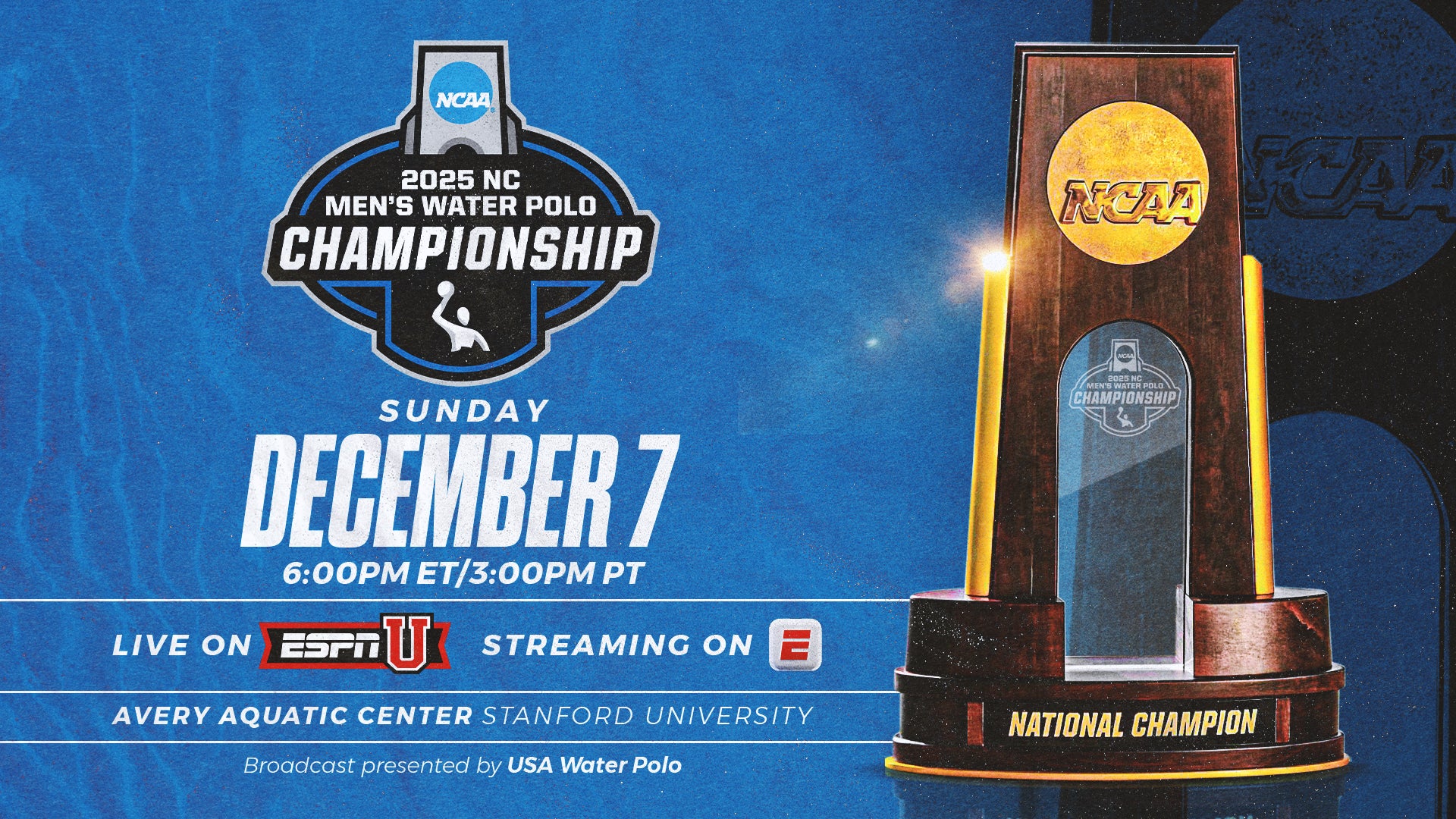 Jump in the pool with 2025 NCAA men's water polo championship