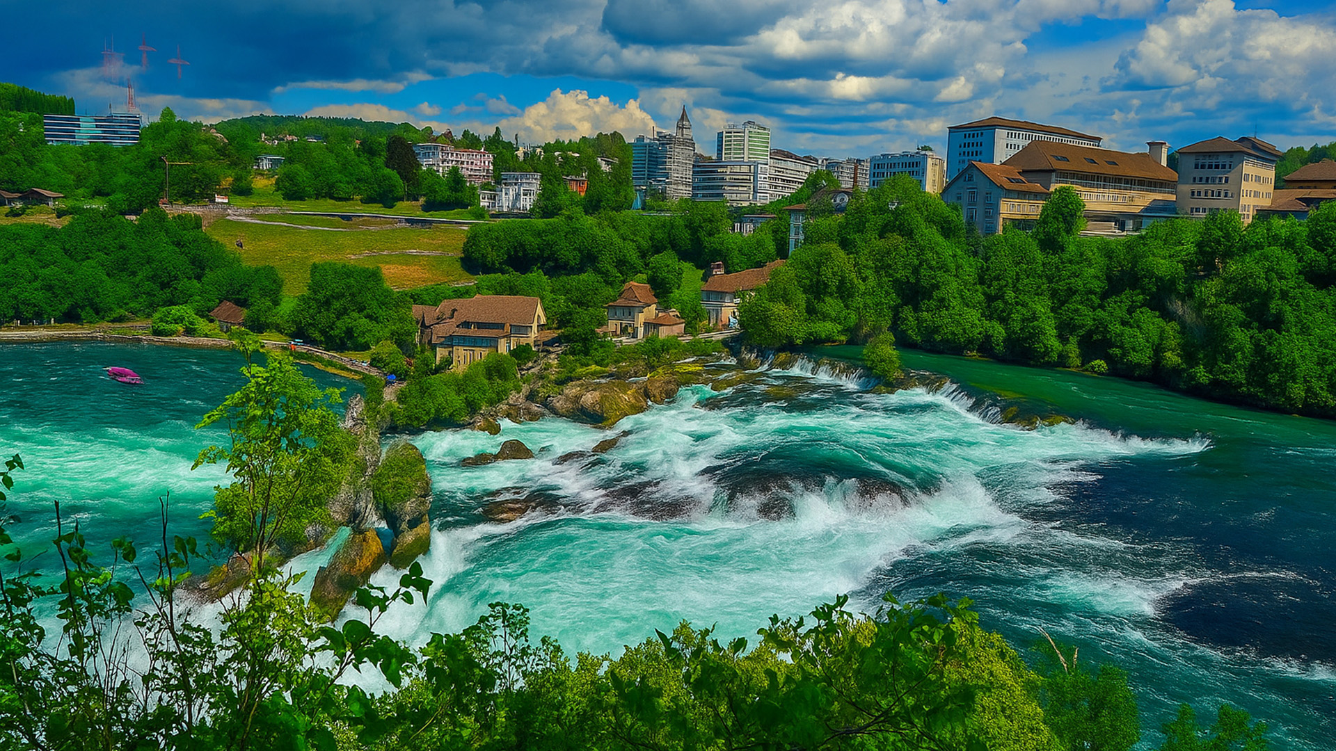 Rheinfall Schaffhausen: Europe’s largest waterfall visit (4K)