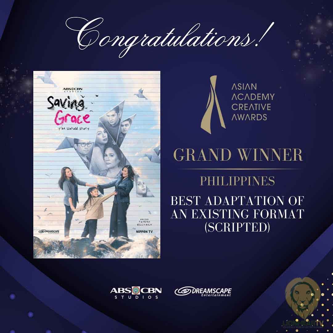 ABS-CBN’s ‘Saving Grace’ bags win at the 2025 Asian Academy Creative Awards