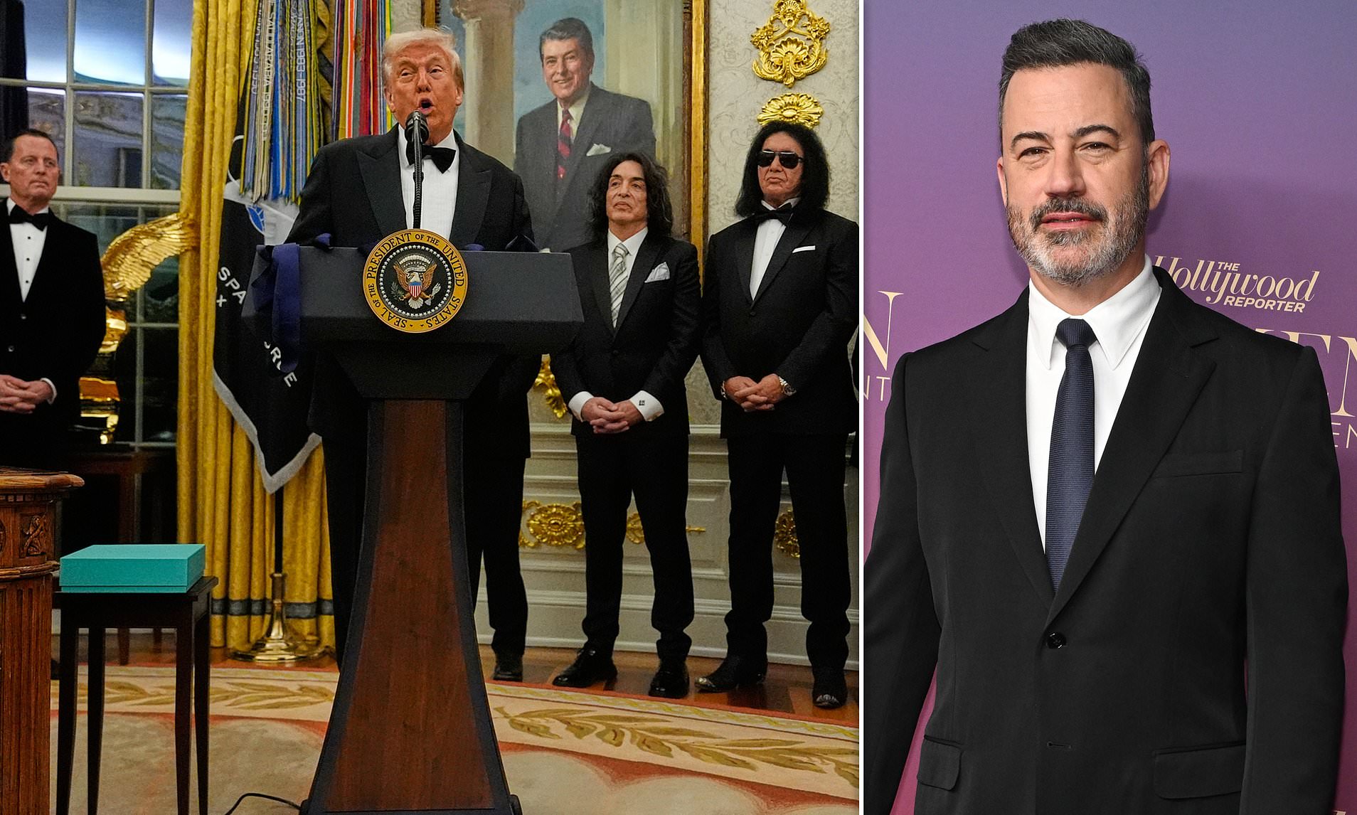 Donald Trump takes another shot at Jimmy Kimmel as he roasts late-night ...