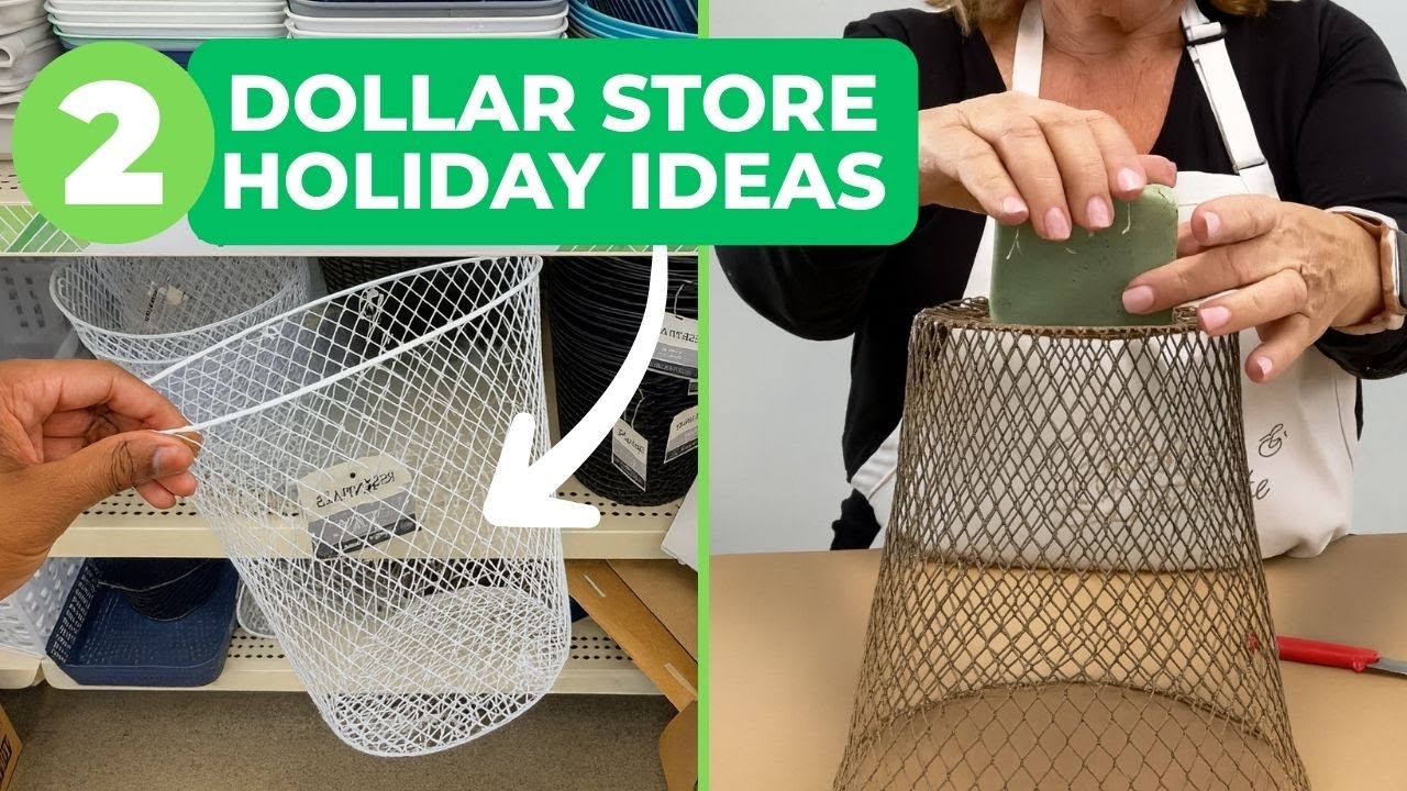 Run to Dollar Store for a trash can for a brilliant decor hack!
