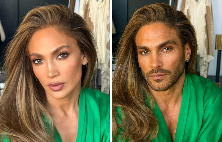 15+ celebrity portraits recreated as the opposite gender