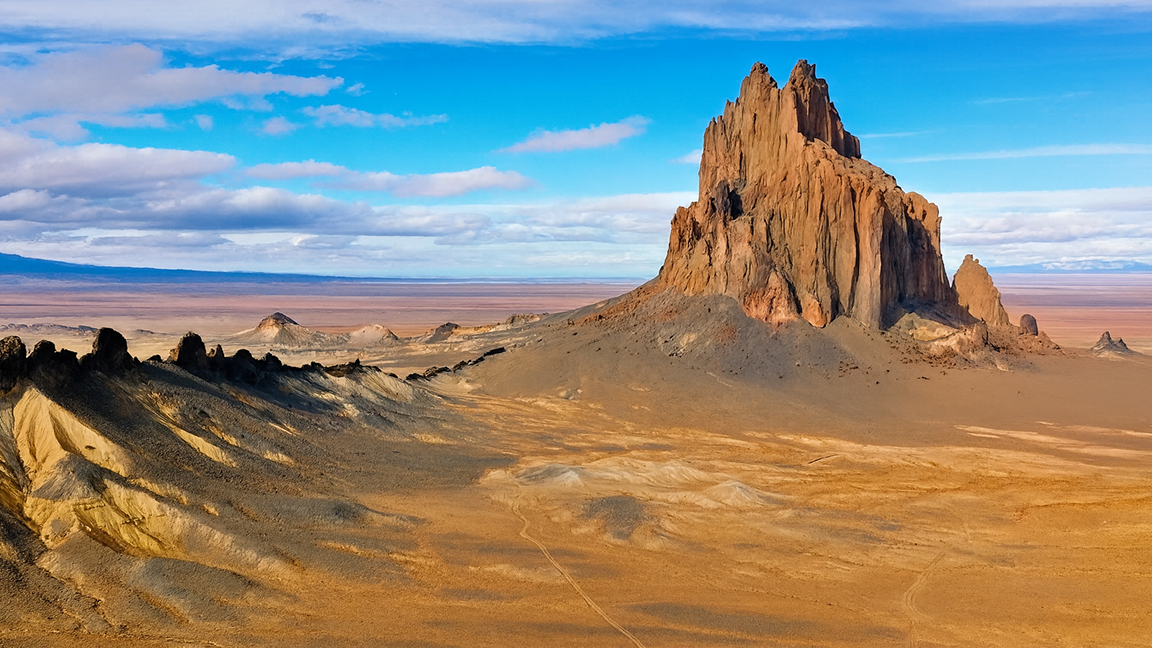 Flying over Shiprock, New Mexico’s legendary monolith