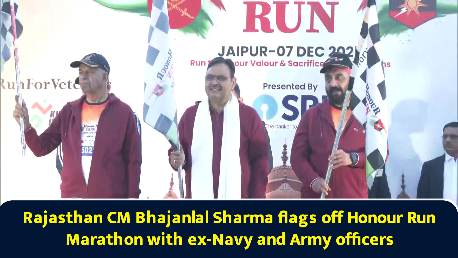 Rajasthan CM Bhajanlal Sharma flags off Honor Run Marathon with ex-Navy ...
