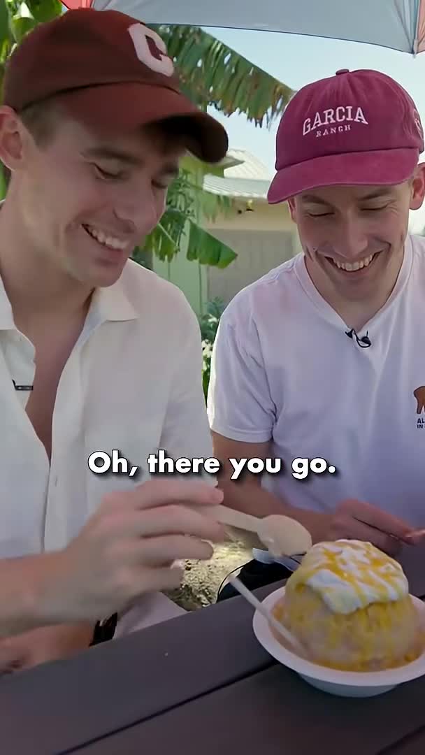 Two Brits try Hawaiian shave ice for the first time!