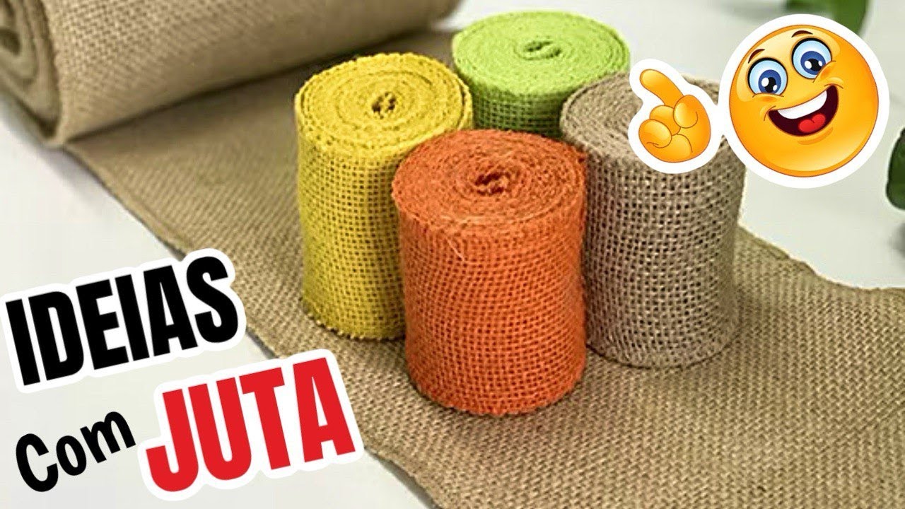 Lembrancinhas lindas feitas com juta | artesanato rústico com juta colorida