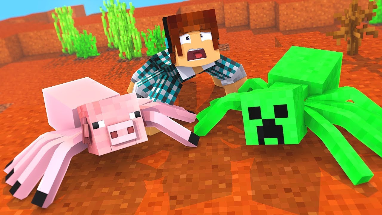 Novos tipos de aranha! - [ Vida de aranha #10 ] - Minecraft