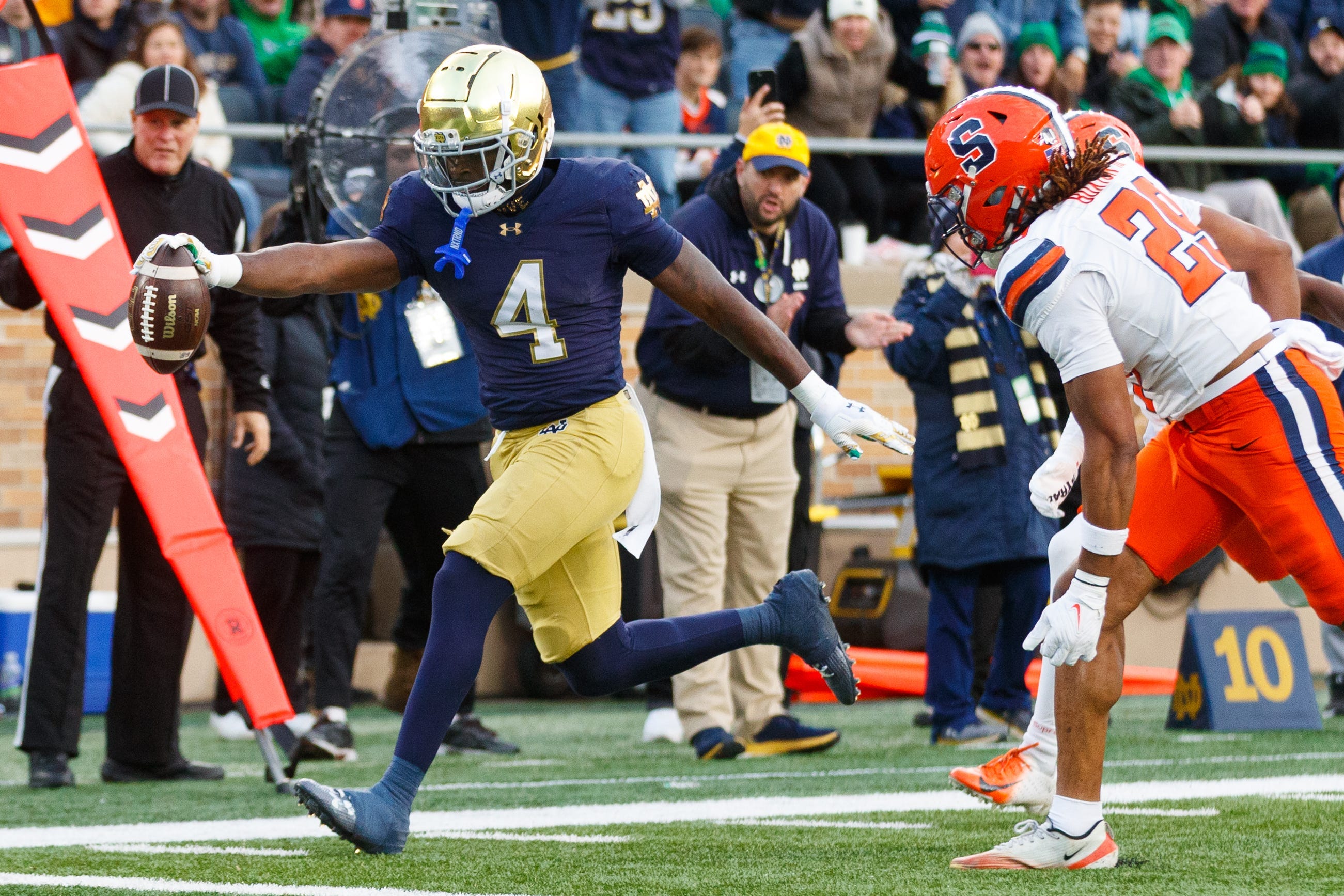 Chiefs mock draft: KC targets top Notre Dame RB, star Indiana DB