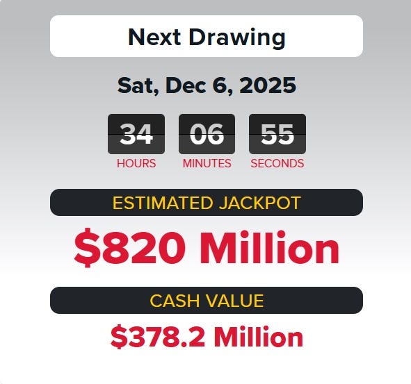 Did anyone win Powerball? Winning numbers Saturday, December 6, 2025