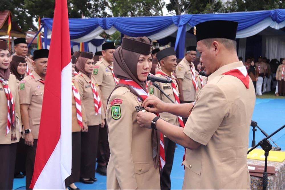 Pelantikan Kwarcab Baru Pekanbaru: Pramuka jadi garda terdepan bentuk ...
