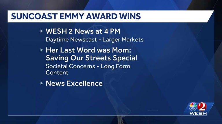 WESH 2 News celebrates multiple Suncoast Emmy award wins on Saturday night