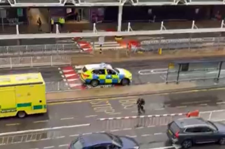 'Pepper spray' attack at Heathrow airport as armed police seen on scene