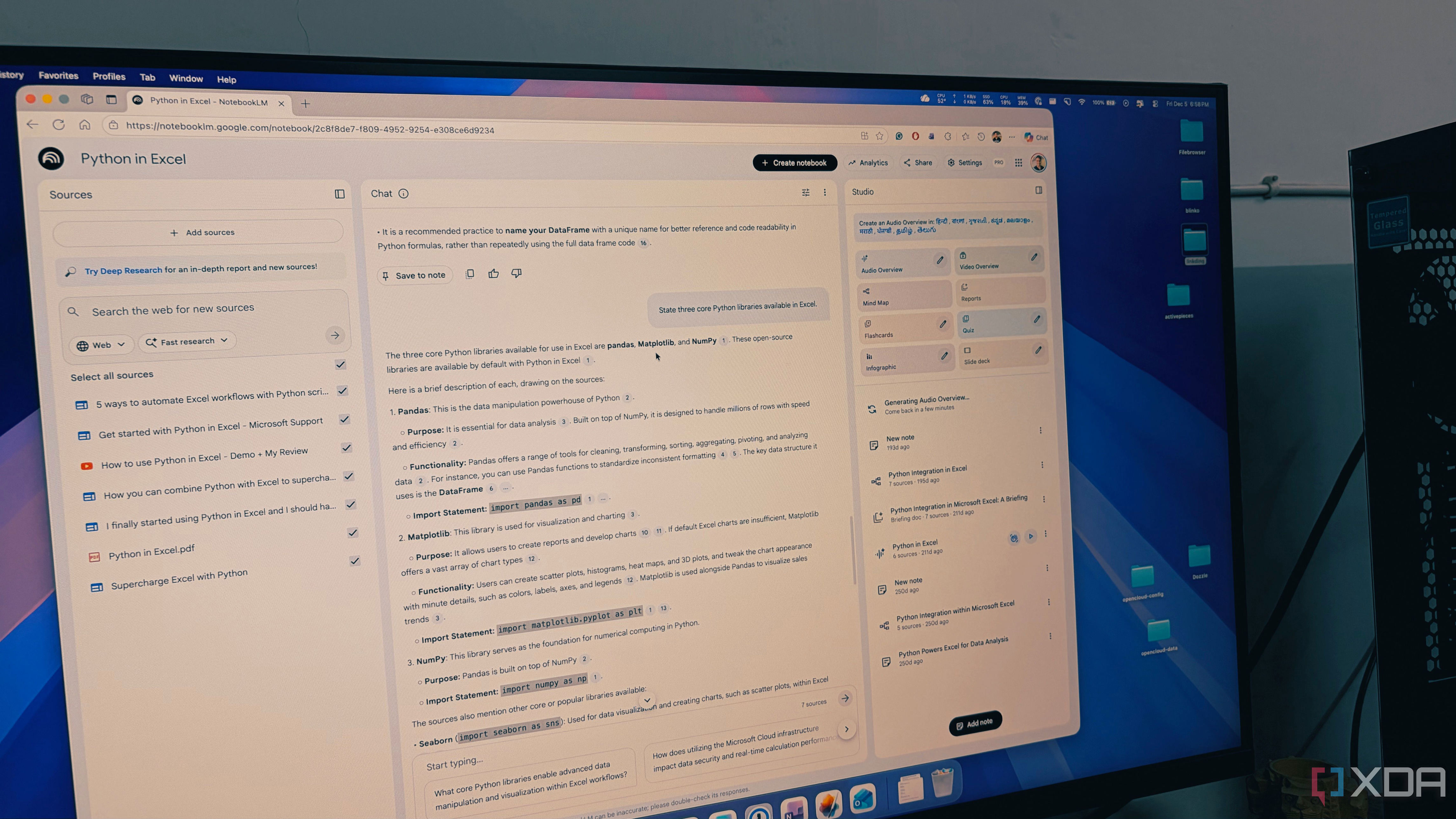 I used NotebookLM to learn about advanced Excel tricks and I should ...
