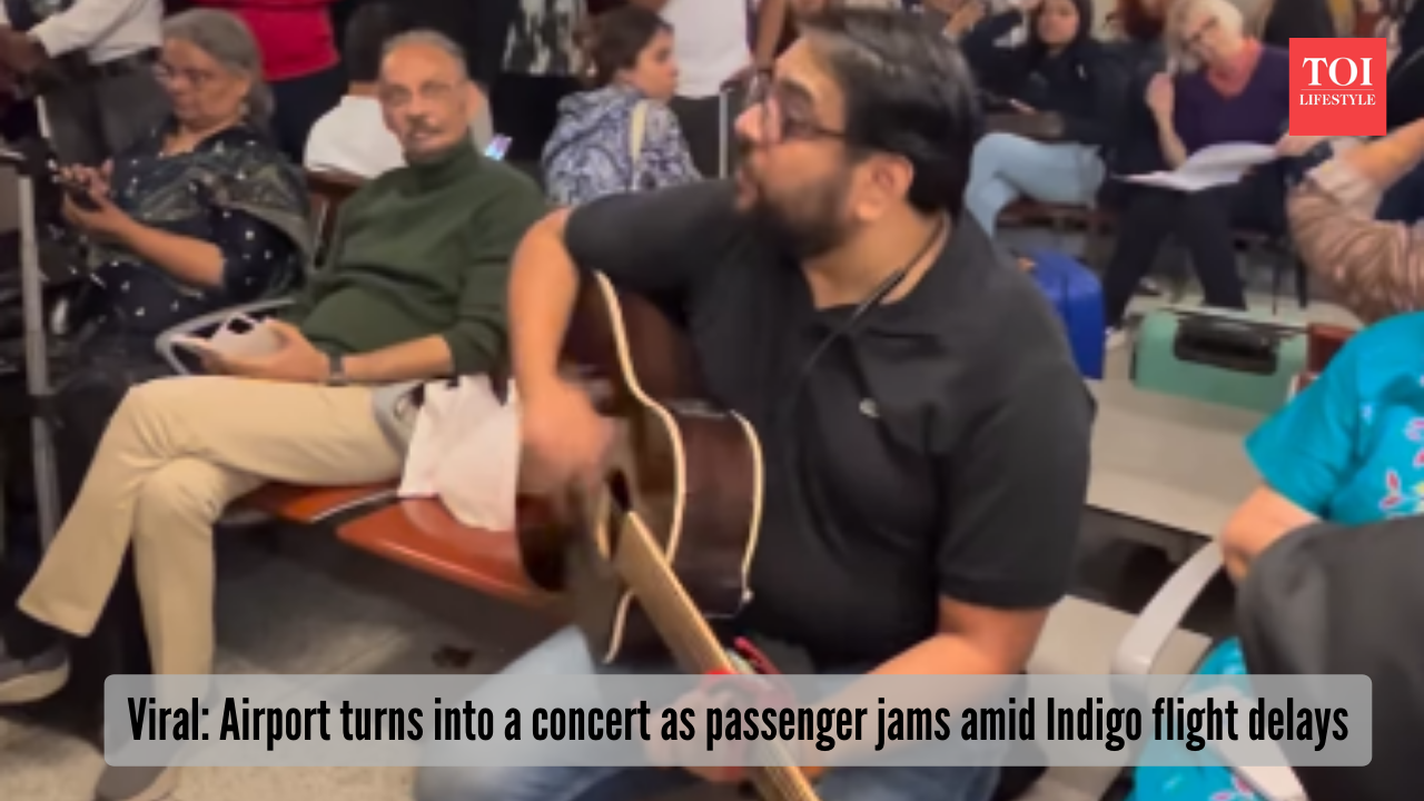 Airport turns into concert: Passenger's guitar jam steals the show amid ...