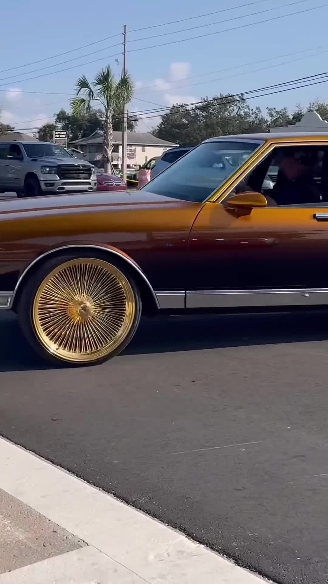 Candy gold faded Chevy box on gold 24” Daytons riding