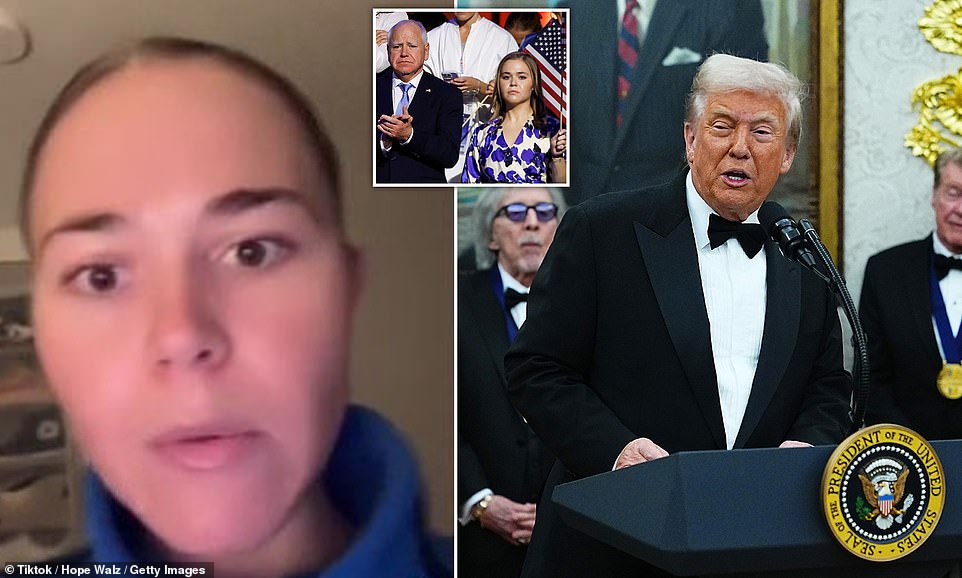 Tim Walz's daughter's foul-mouthed response to Trump