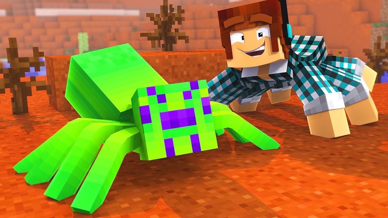 O zumbi virou uma aranha! - [ Vida de Aranha #13 ] - Minecraft