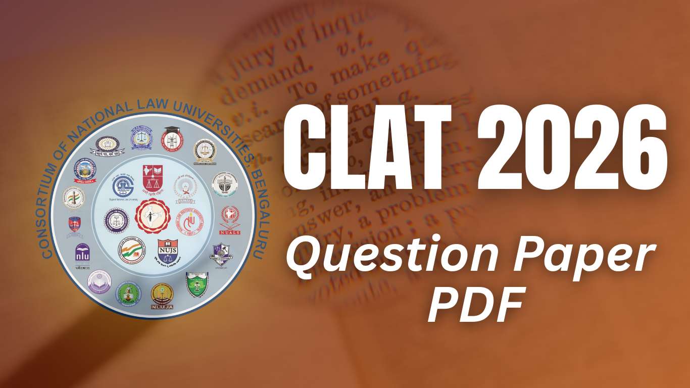CLAT 2026 question paper: Download official CLAT paper PDF with ...