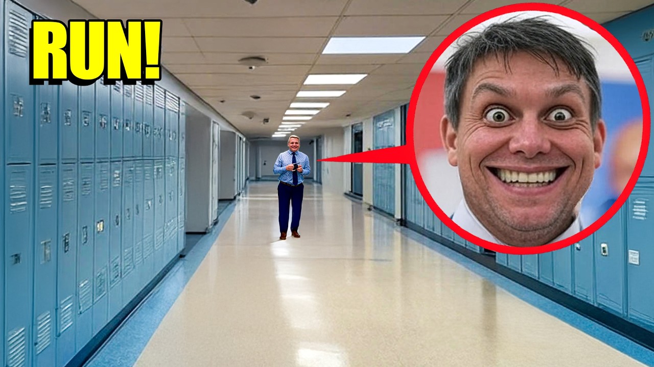 What to do if you see a teacher smiling in a school
