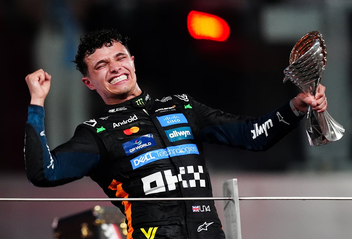Norris reacts to winning F1 world title: 'I didn't think I would cry'