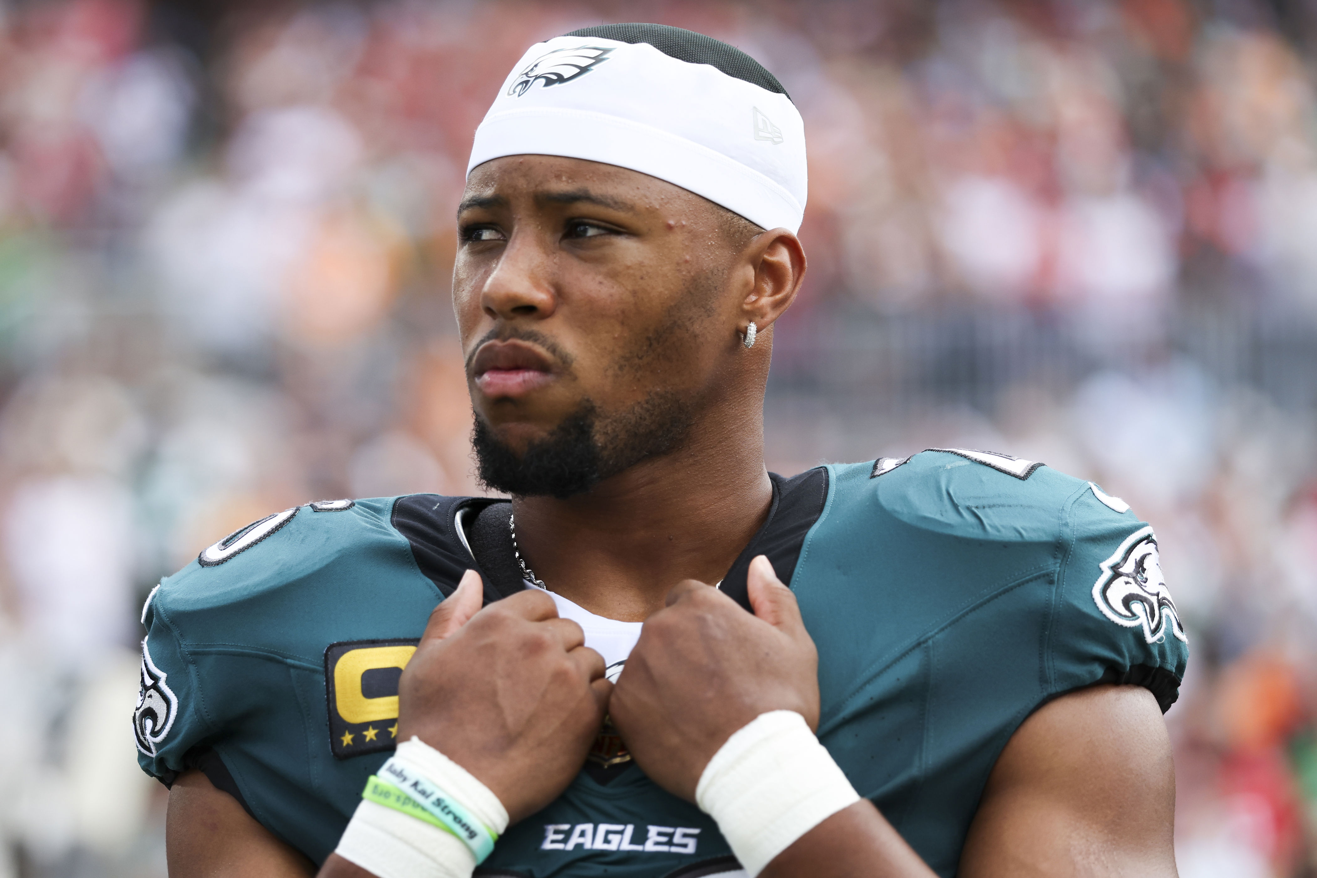 Eagles news: Saquon Barkley admits Philadelphia’s sideline energy has ...