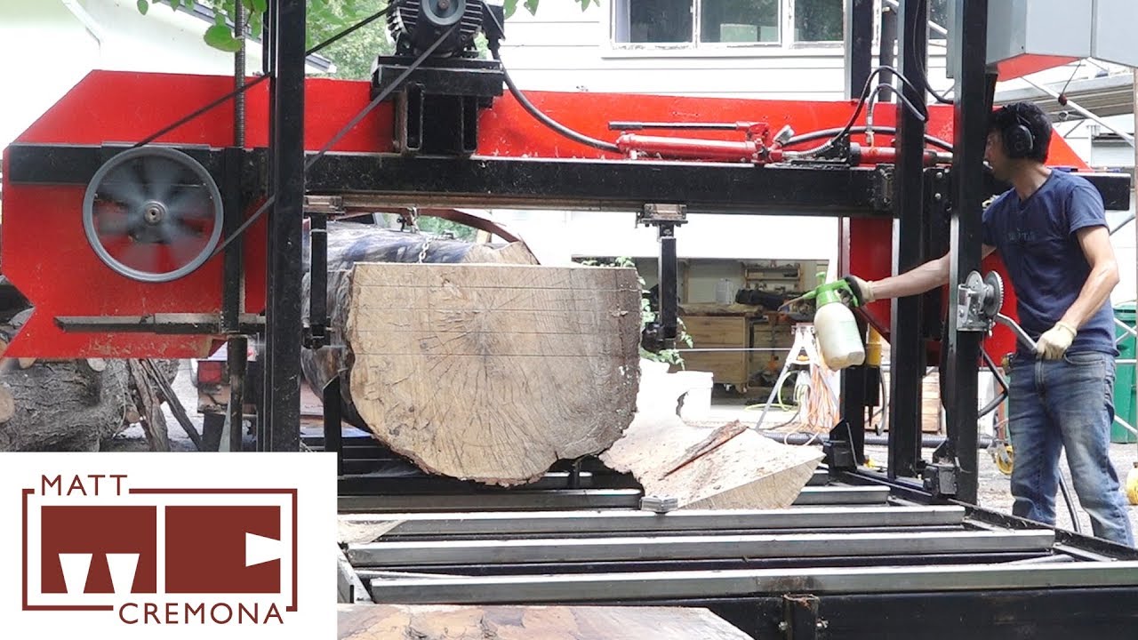 Spalted silver maple slabbing [embedded steel, brass, & copper]
