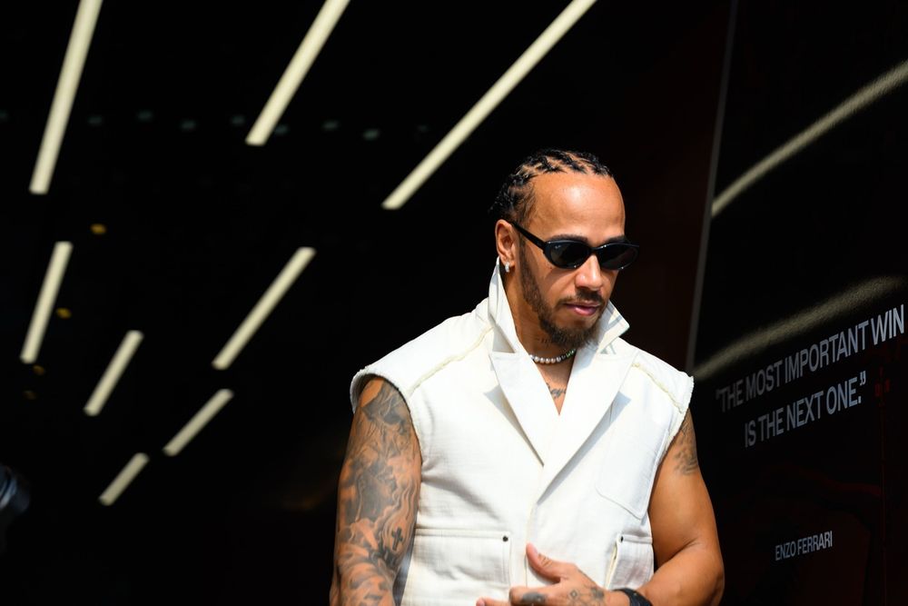 Lewis Hamilton ends first Ferrari season in custom Dior and $1.3m watch ...